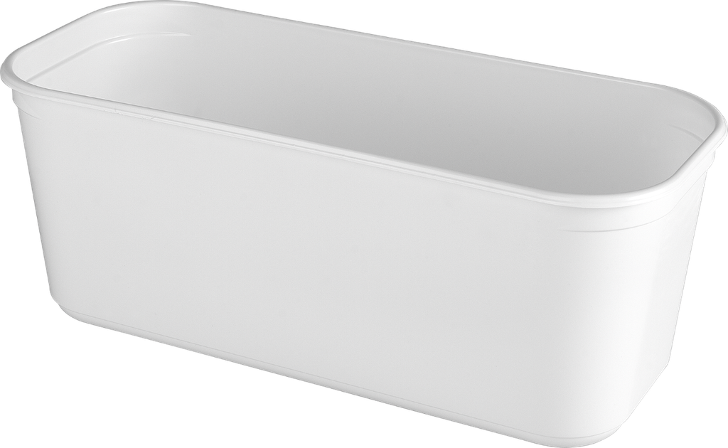 Bac à glace vitrine 5 litres blanc | Serup